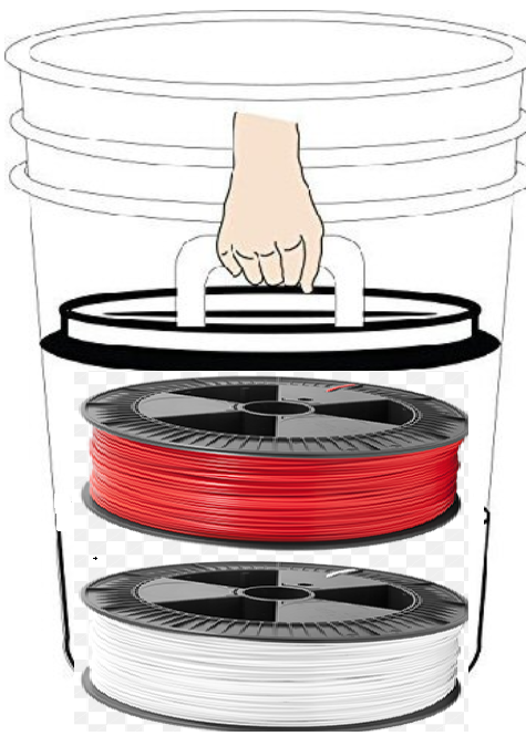 DIY 3d Printer Filaments Dry Box Storage System | Living Center Oregon